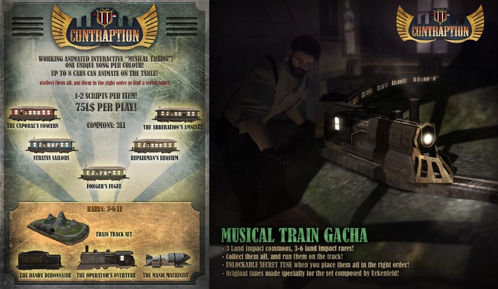 Second Life Marketplace - [ContraptioN] Musical Train: Repairman's ...