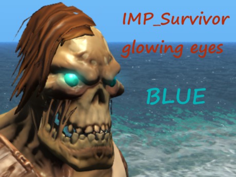 Second Life Marketplace - IMP Survivor glowing eyes BLUE