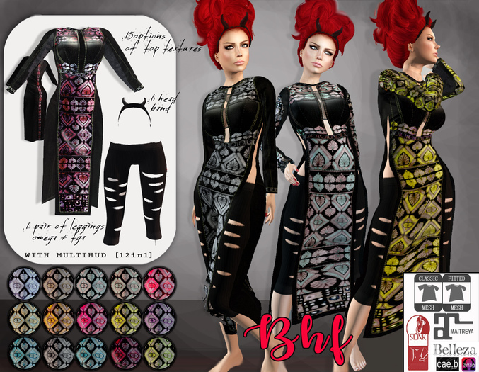Second Life Marketplace - Halloween Special!: cae.b - #BHF outfit ...