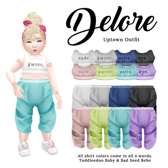 Second Life Marketplace - Delore . Uptown Top - White - Toddleedoo Baby ...