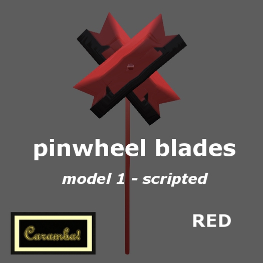Second Life Marketplace - Halloween - pinwheel blades - model 1 (red)