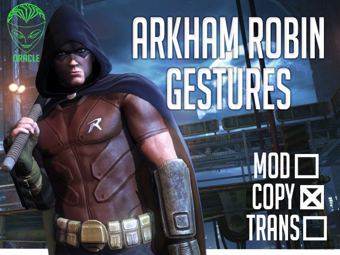 Second Life Marketplace - [ORACLE] Arkham Robin Gestures