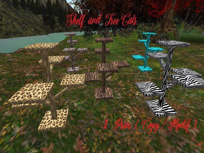 Second Life Marketplace - Shelf and Tree Cats