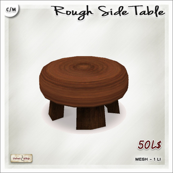 Second Life Marketplace - [V/W] Rough Side Table - 1 LI