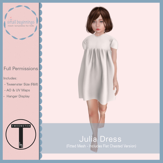 Second Life Marketplace - SB-Tweenster Julia Dress (Fitted Mesh) - FULL ...
