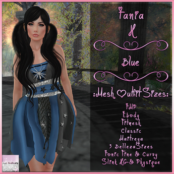 Second Life Marketplace - Tania Dress H Blue