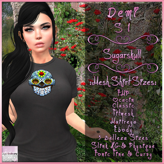 Second Life Marketplace - Demi Top S1 Sugar Skull