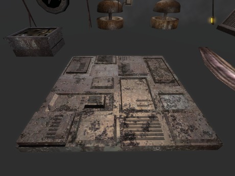 Second Life Marketplace - Rusty Sci-Fi/Cyberpunk Assets Set