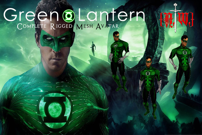 Second Life Marketplace - [A.W.] - GREEN LANTERN [BOX]