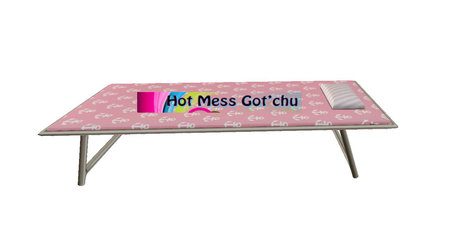 Second Life Marketplace - Astralia - Pink Dreams Beach Cot (animated)