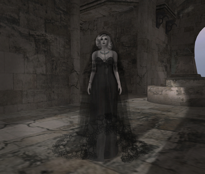 Second Life Marketplace - LDG-096 Halloween Black Veil Prop 1