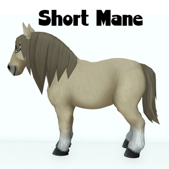 Second Life Marketplace - Star Golden Eye: Dark Blue Mane: Short Tail ...