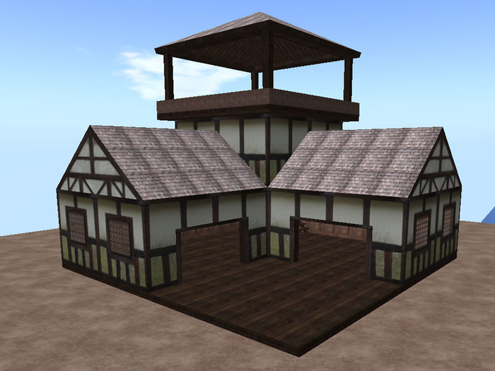 Second Life Marketplace - RE Tudor Corner Tavern w/Tower - Saloon/Pub ...