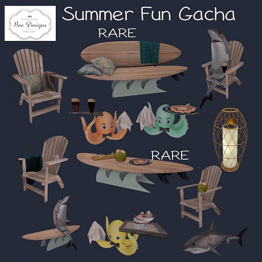 Second Life Marketplace - Bee Designs - Summer Fun Gacha Chair 3