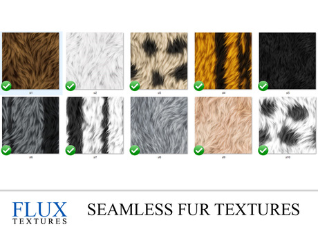 Second Life Marketplace - -FLUX- Fur Textures Set 1024 x 1024
