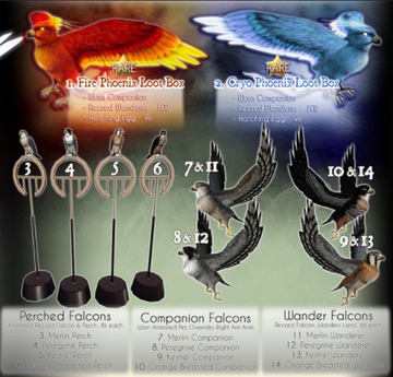 Second Life Marketplace - JIAN Avian Arcana 2. Cryo Phoenix Loot Box RARE