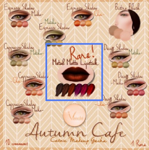 Second Life Marketplace - Veechi - Metal Matte Lipstick RARE