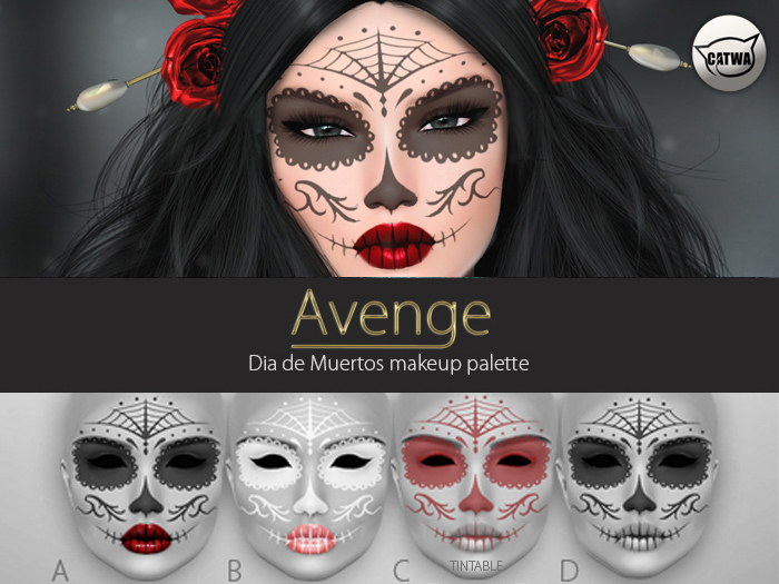 Second Life Marketplace - [Avenge] Dia de Muertos Palette for Catwa ...