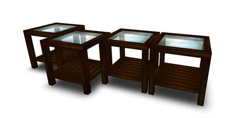 Second Life Marketplace - **SALE** HomeKraft mission cube table - brown ...