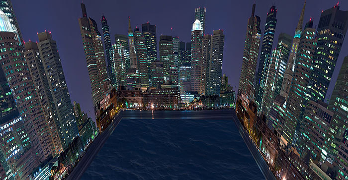 Second Life Marketplace - Decorative kit for parcel or skybox - Night City