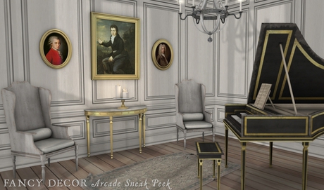 Second Life Marketplace - Fancy Decor: Classical Parlor - (FULL SET)