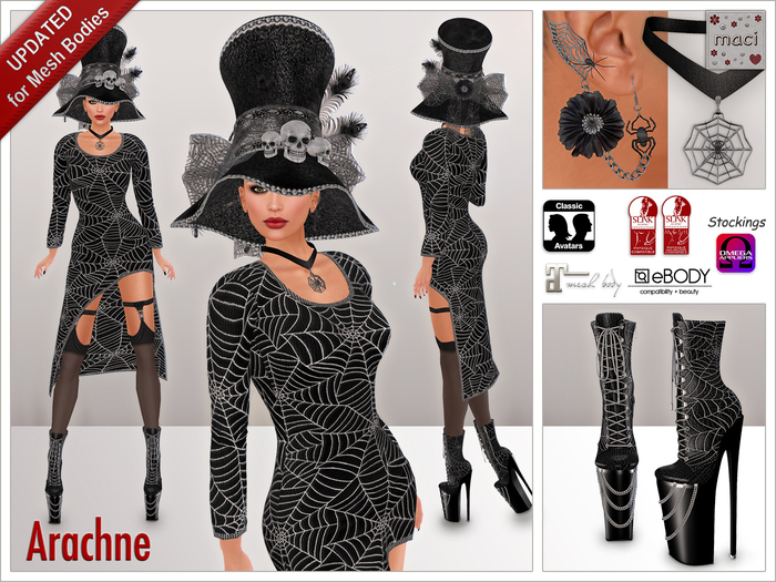 Second Life Marketplace - Maci ~ Arachne UPDATED (for Classic Avatars ...