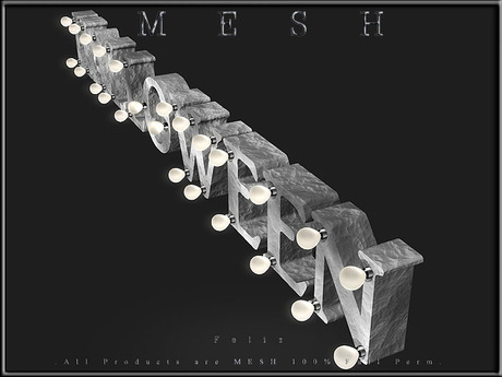 Second Life Marketplace - [Feliz] HALLOWEEN Bulb Display - Regular Mesh ...