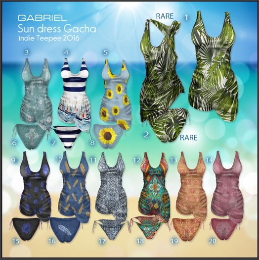 Second Life Marketplace 2 Gb Strap Panty Tropical Rare