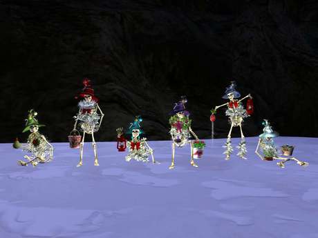 Second Life Marketplace - MSD - Christmas - Skeleton Lantern Gang - Set ...