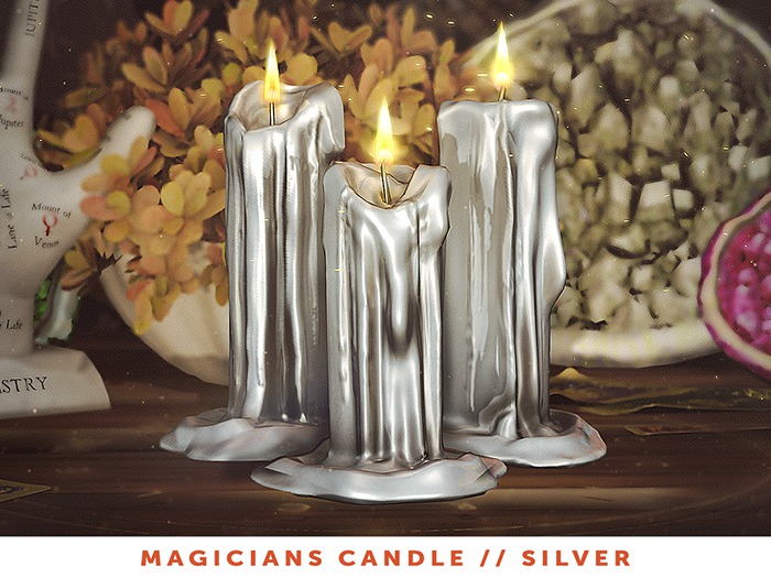 Second Life Marketplace - [The Emporium] Magicians Candle // Silver