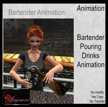 Second Life Marketplace - Bartender Pouring Drink Animation