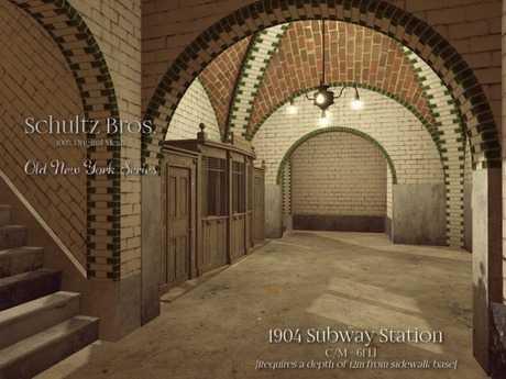 Second Life Marketplace - The Old NY Subway - Complete Set