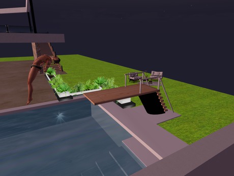 Second Life Marketplace - Mesh Diving Board - Animated
