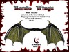 Second Life Marketplace - 1 BENTO Devil bat wings mesh rigged animated kaki