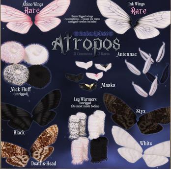 Second Life Marketplace - darkendStare. Atropos Mask [White]