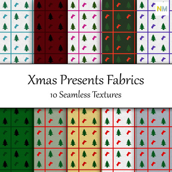 Second Life Marketplace - Xmas Presents Fabric Textures Winterfest