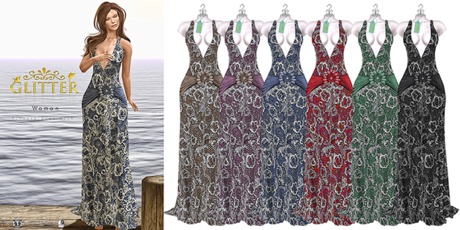 Second Life Marketplace - GLITTER - WOMAN Fitmesh Body mesh Fraise