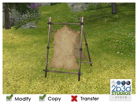 Second Life Marketplace - 2b3d Stretched Animal Hide
