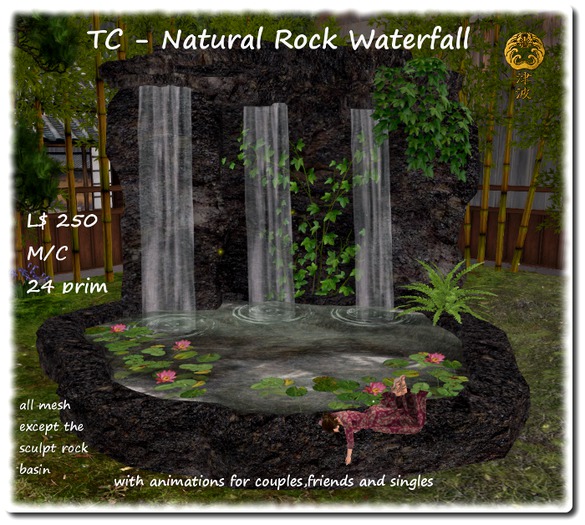 Second Life Marketplace - TC - Natural Rock Waterfall