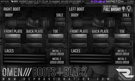 Second Life Marketplace - Razor/// Omen Boots DEMO