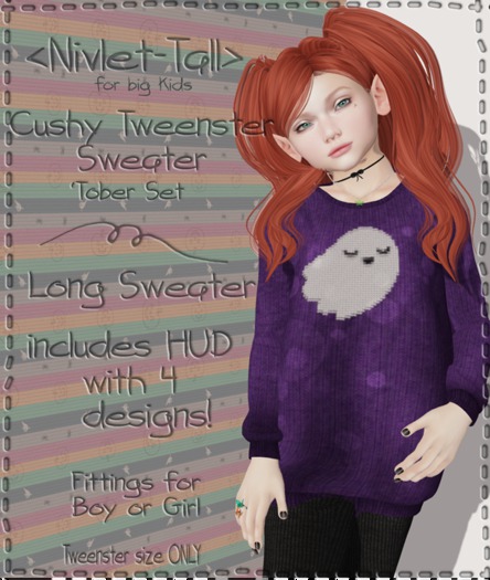 Second Life Marketplace - Cushy Tweenster Sweater - 'Tober Set