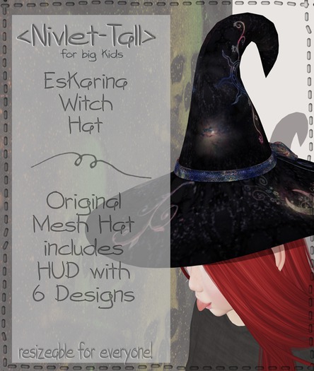 Second Life Marketplace - Eskarina Witch Hat
