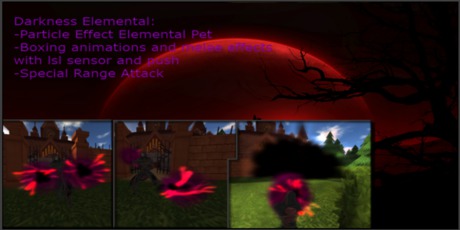 Second Life Marketplace - Darkness Elemental Pet & Weapon