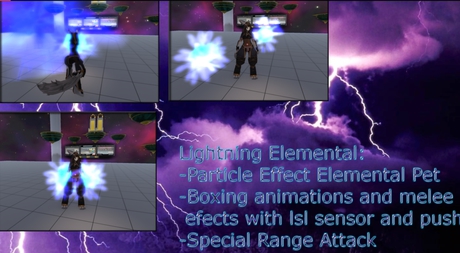Second Life Marketplace - Lightning Elemental Pet & Weapon