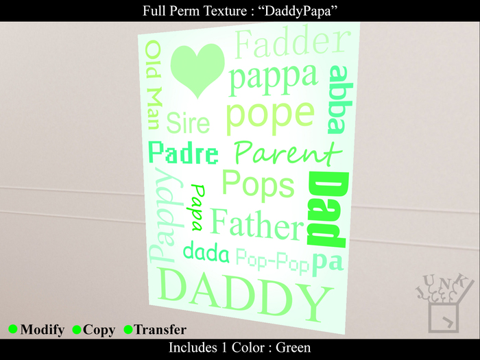 Second Life Marketplace - Junk.In.The.Box - TEXTURE - DaddyPapa Green