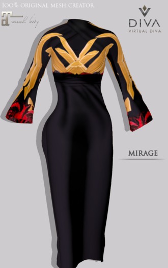 Second Life Marketplace - Mirage Dress Maitreya Mix Crow