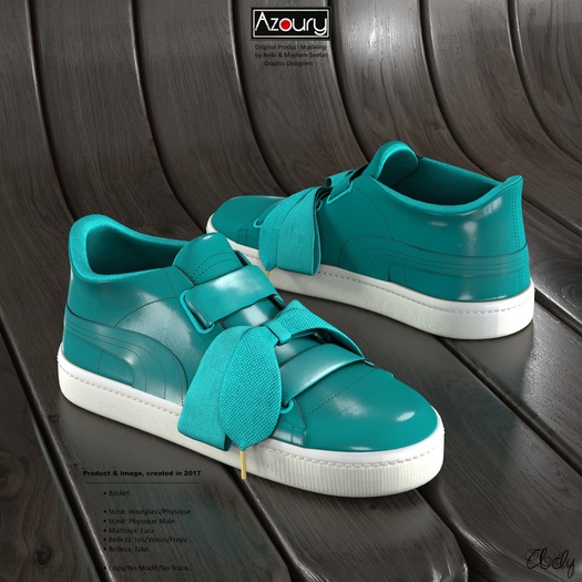 Second Life Marketplace - AZOURY - Ady Basket [Turquoise]