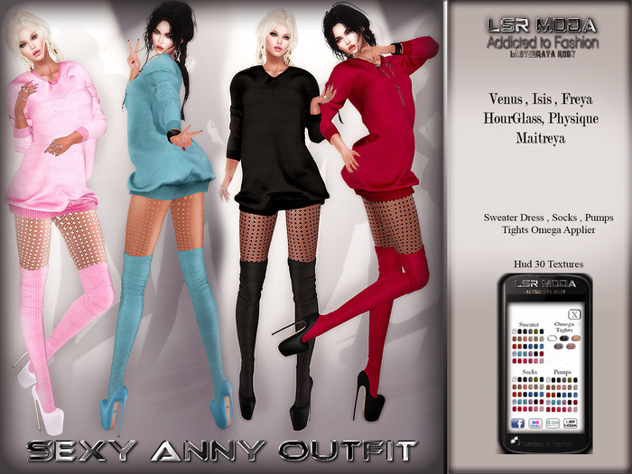 Second Life Marketplace [ Lsr ] Sexy Anny Outfit Demo