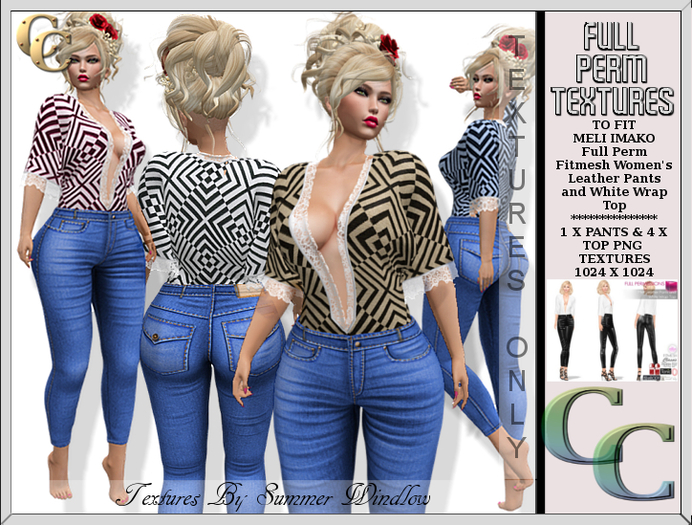 Second Life Marketplace Meli Mi961778 Texture Set Tp4 X 5 Full Perm