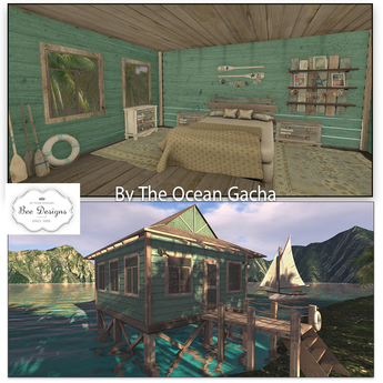 Second Life Marketplace - Bee Designs:. By The Ocean Gacha Oars and ...